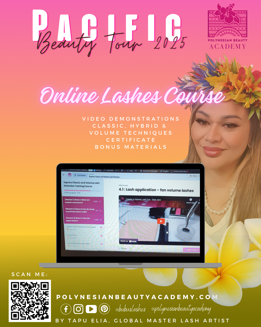 Online Lashes Course for Classic, Volume and Hybrid – Polynesian Beauty ...